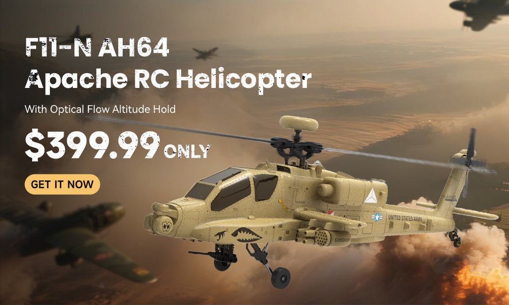 Introducing the YUXIANG F11-N AH-64 Apache: The Ultimate 6-Channel RC ...
