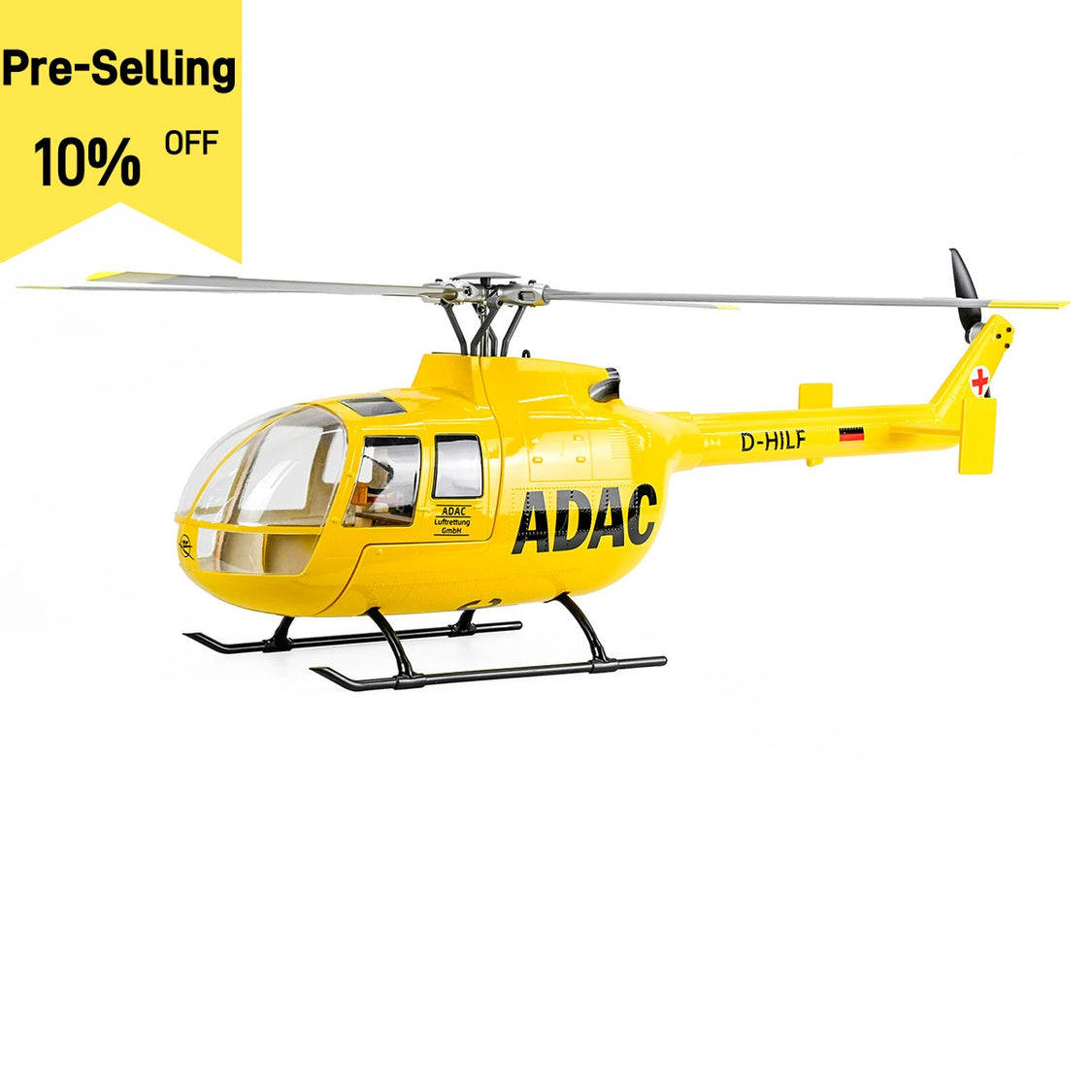 FLYWING BO105 470 Size 2.4G 6CH Military RC Helicopter With H1 Flight ...