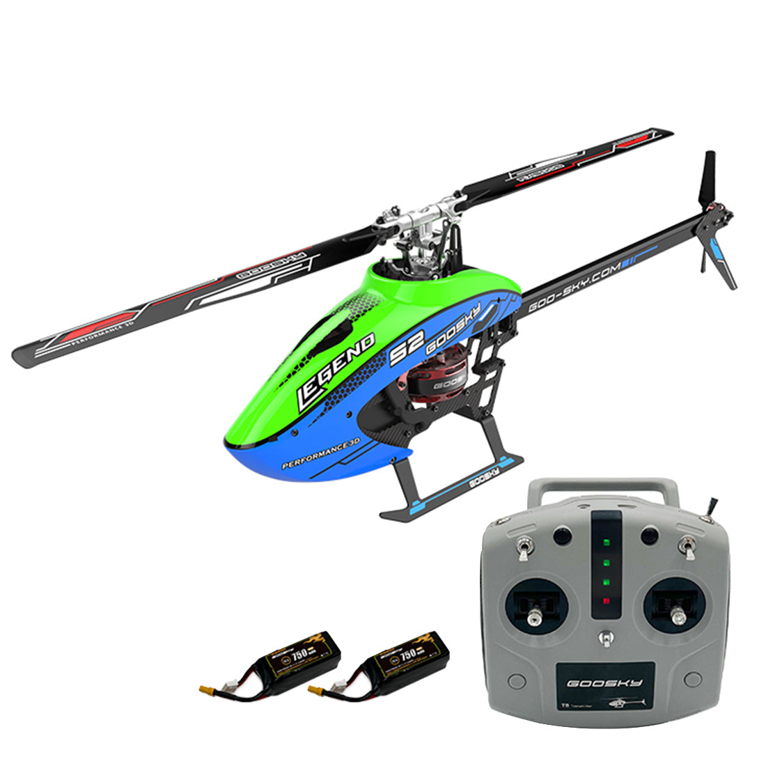 GOOSKY RC Helicopter S2 6CH 3D Aerobatic Dual Brushless Direct Drive M ...