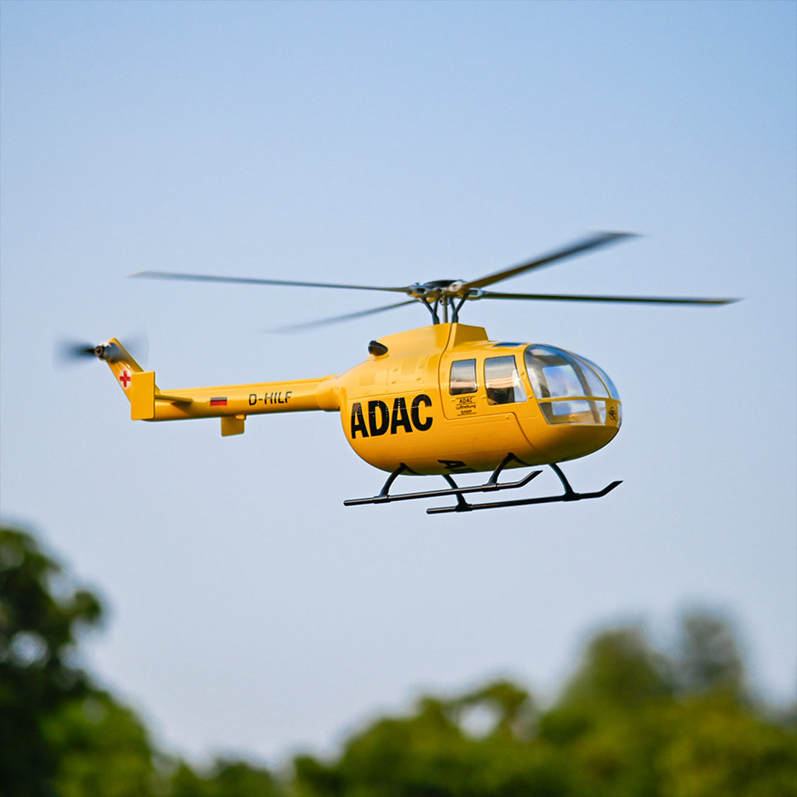 FLYWING BO105 470 Size 2.4G 6CH Military RC Helicopter With H1 Flight ...
