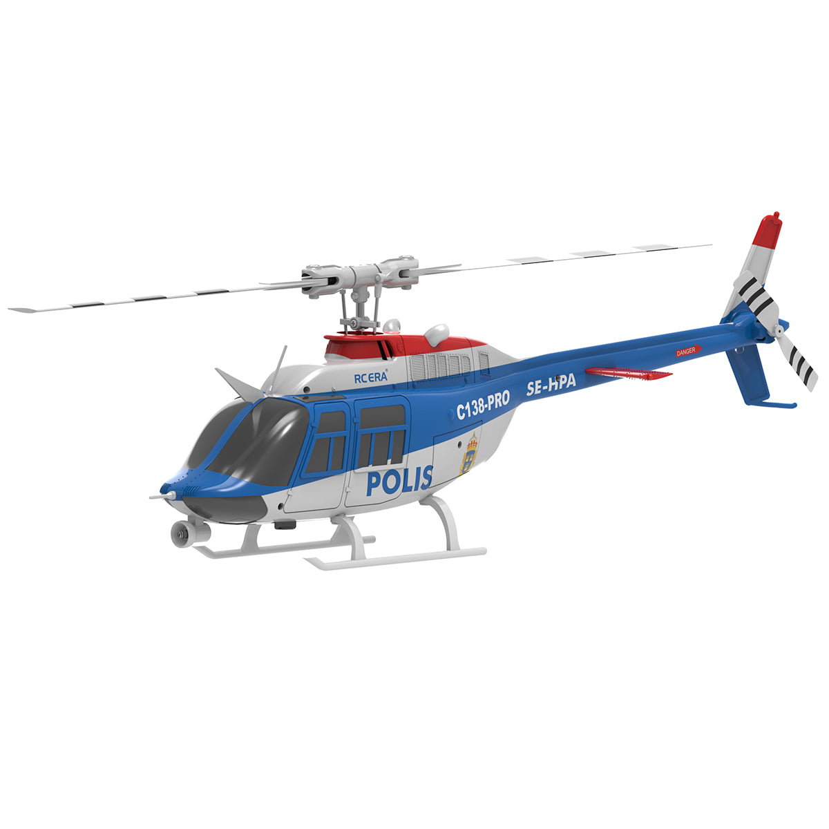 RC ERA C138PRO 1/33 Scale Bell 206 2.4G 6CH Flybarless Single-Rotor RC ...