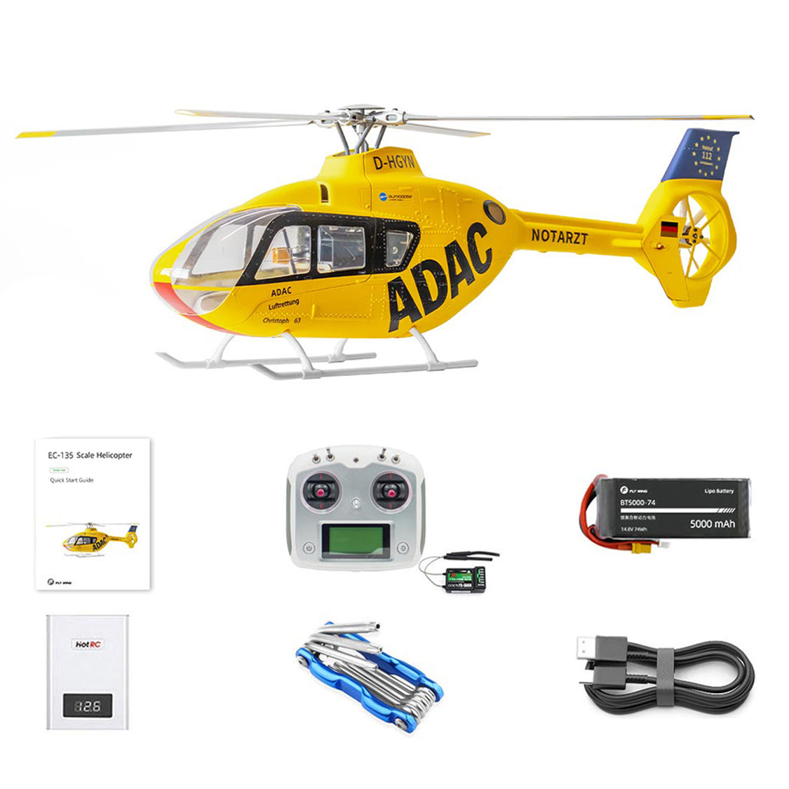 Flywing EC‑135 GPS RC Helicopter – Precision Control and Realistic ...