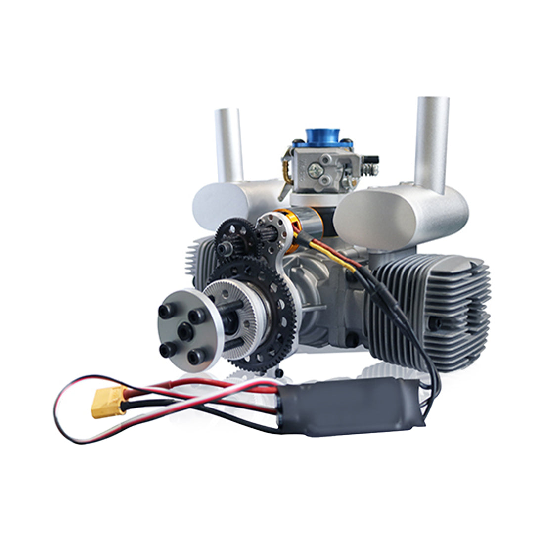 NGH GTT70-E 70cc Horizontally Opposed Twin-Cylinder Two-Stroke Air-Coo ...